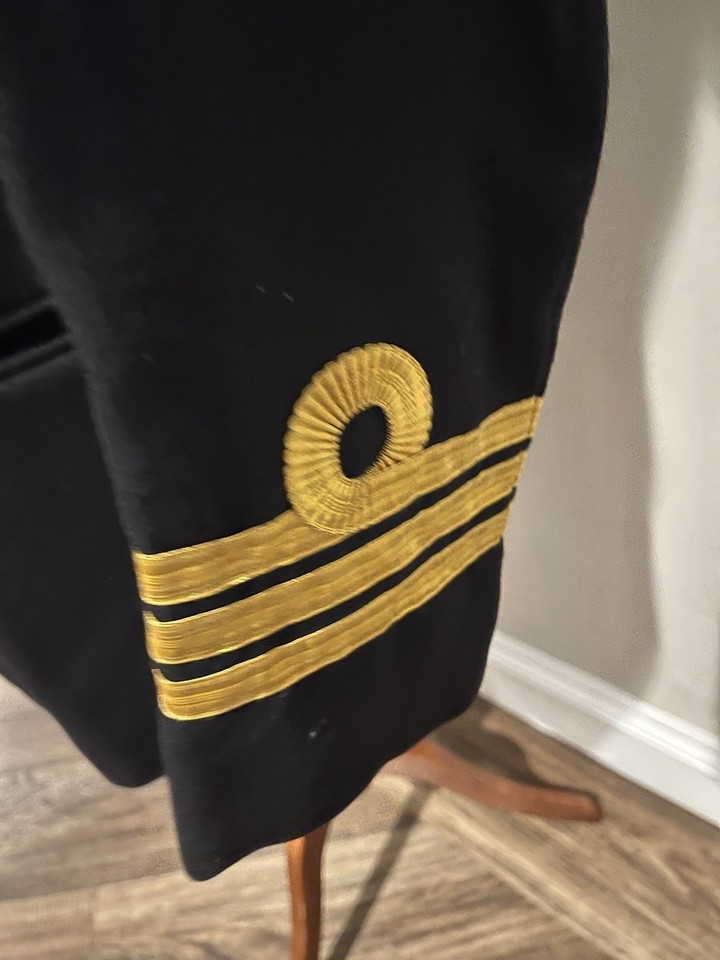 ROYAL NAVY MENS OFFICERS NO.1B DRESS UNIFORM JACKET CHEST APPROX 106CM ...