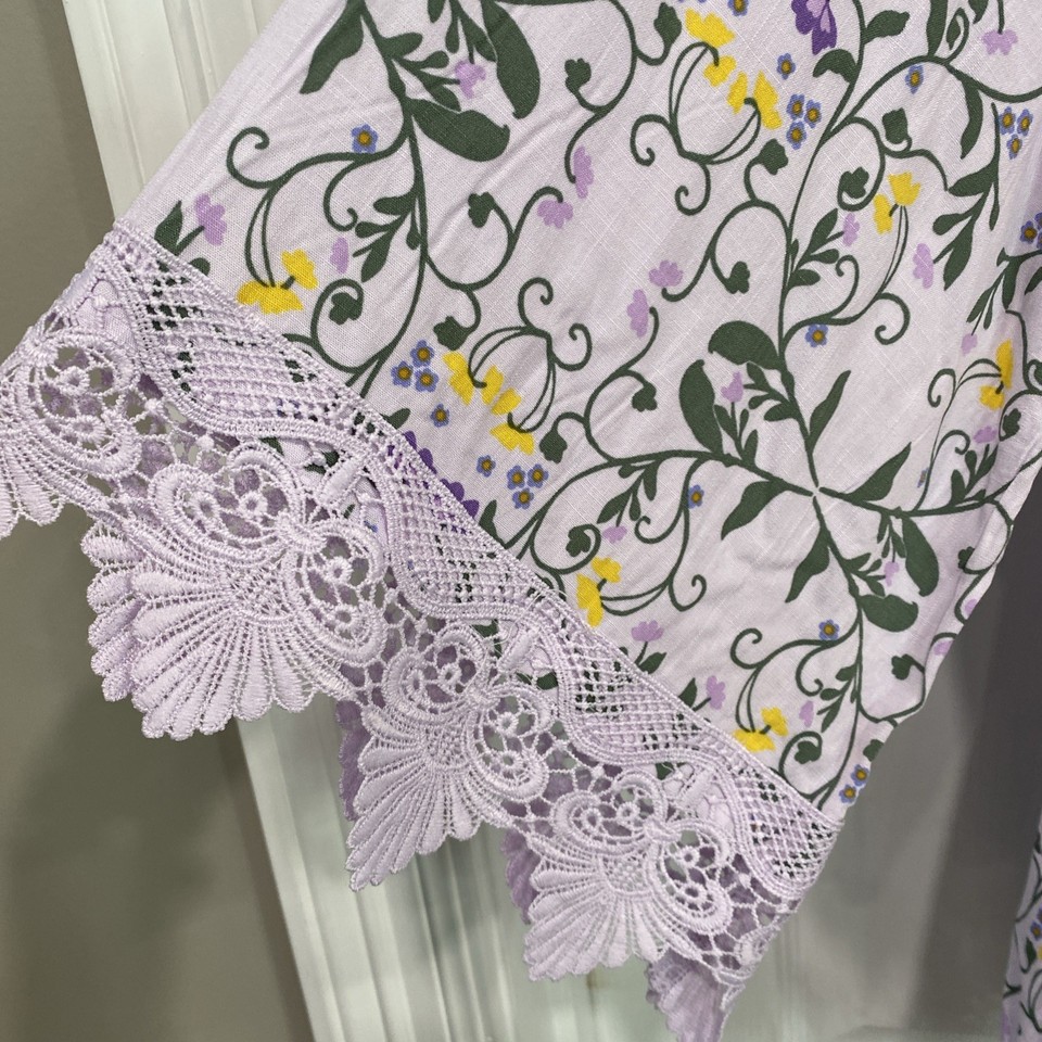 Ladies 1X Blouse- 3/4 Sleeve-lilac Floral-Allison Daley NWT Lace | eBay