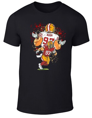 Nick Bosa San Francisco 49ers Cartoon Direct to Garment T-Shirt | eBay