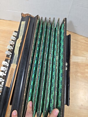 Antique 19th Century French Flutina? Accordion Mother of Pearl Keys for ...