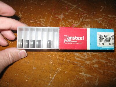 NEW Lot of 5 Square Fansteel Carbide Inserts # SEC 432 / grade - 2A5 ...