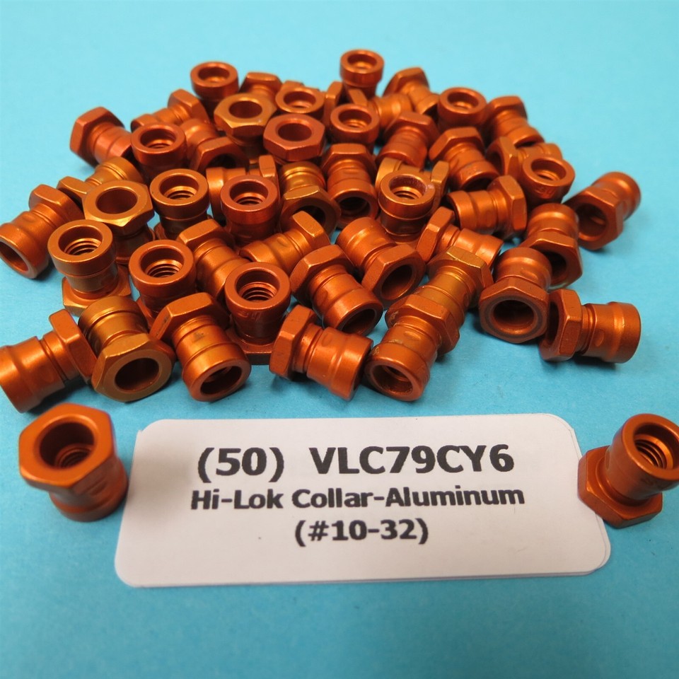 (50 New) VLC79CY6 Veri-Lite Hi-Lok Collars for 3/16 Pin 10-32 Aircraft ...