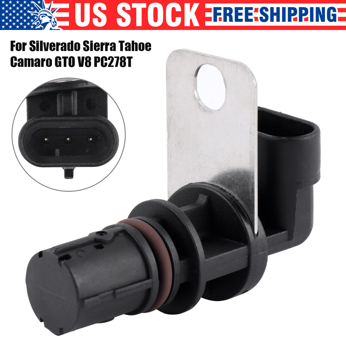 Crankshaft Crank Shaft Position Sensor Fit Silverado Sierra Tahoe ...