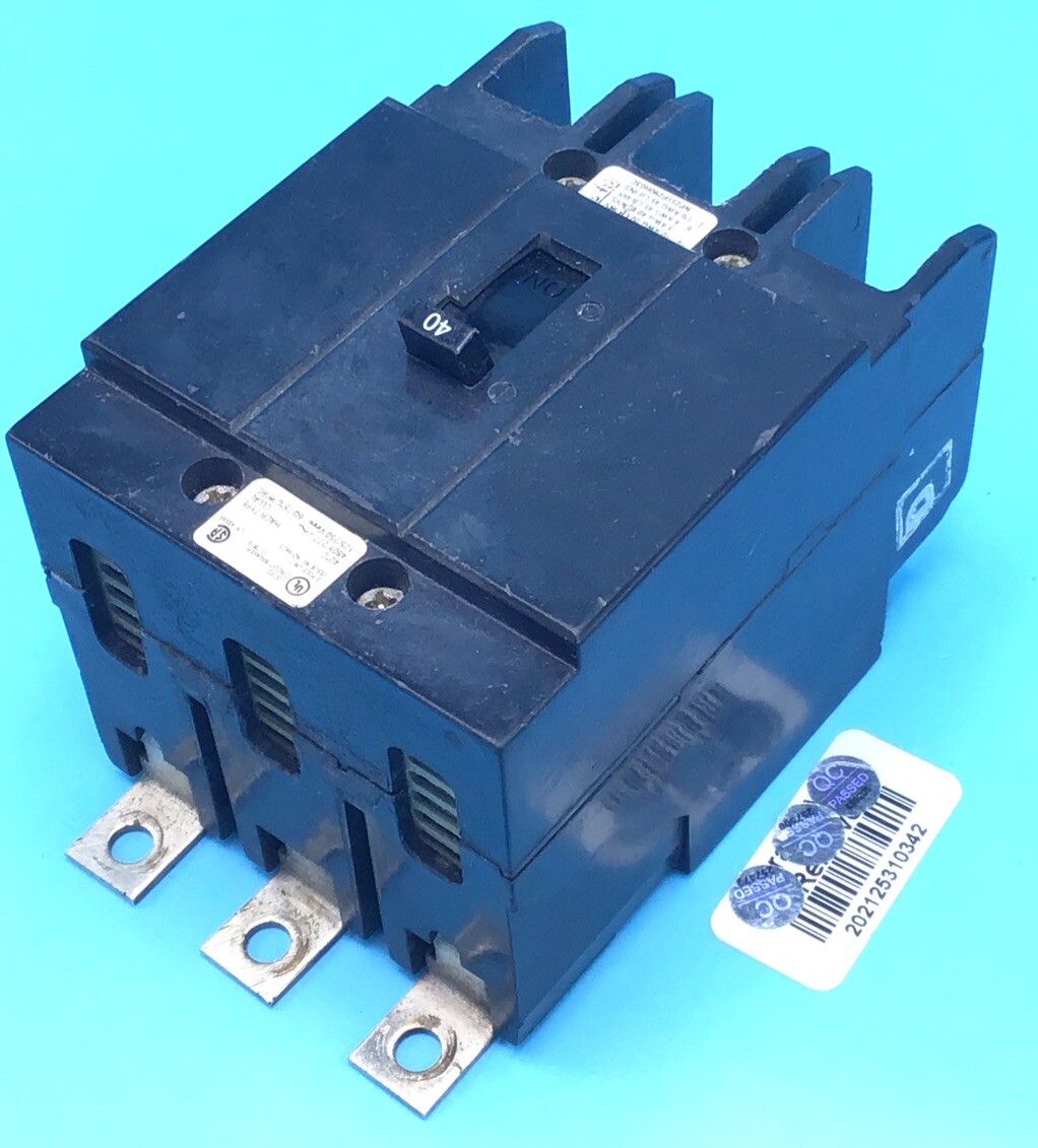 Circuit Breaker Eaton Cutler Hammer GHB3040 40 Amp 3 Pole 277/480 Bolt ...