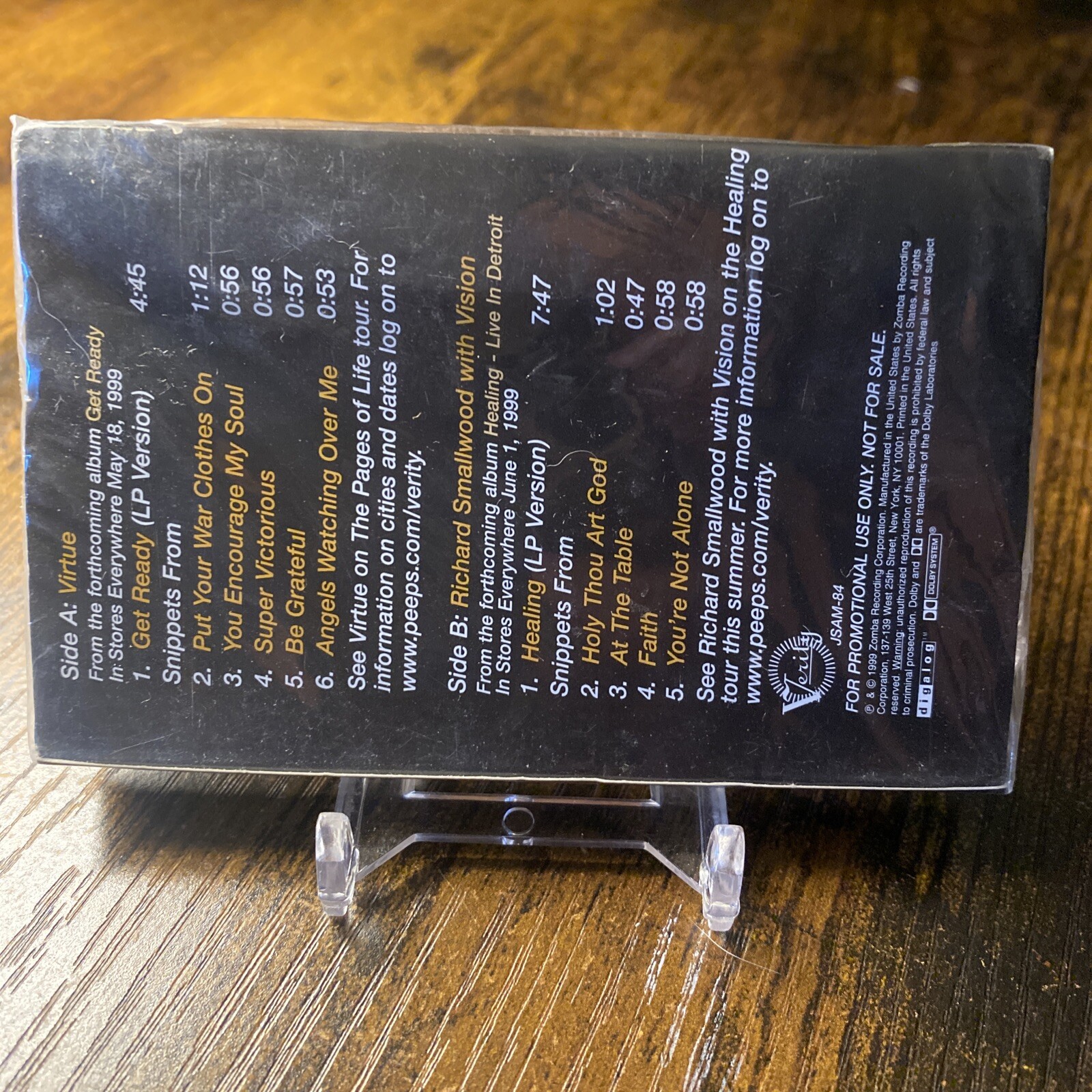 Virtue Get Ready & Richard Smallwood Healing - Live In Detroit Cassette ...