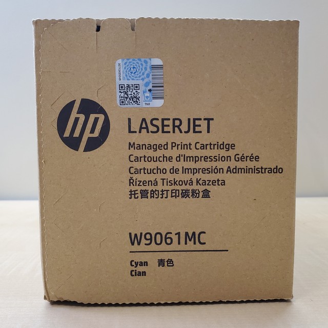 Genuine HP W9061MC Cyan Toner Cartridge LaserJet E55040 E57540 for sale ...