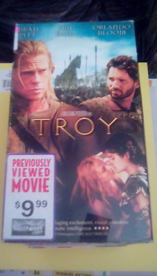 Troy - A Wolfgang Petersen Film RARE Hollywood Video rental (2004) VHS ...