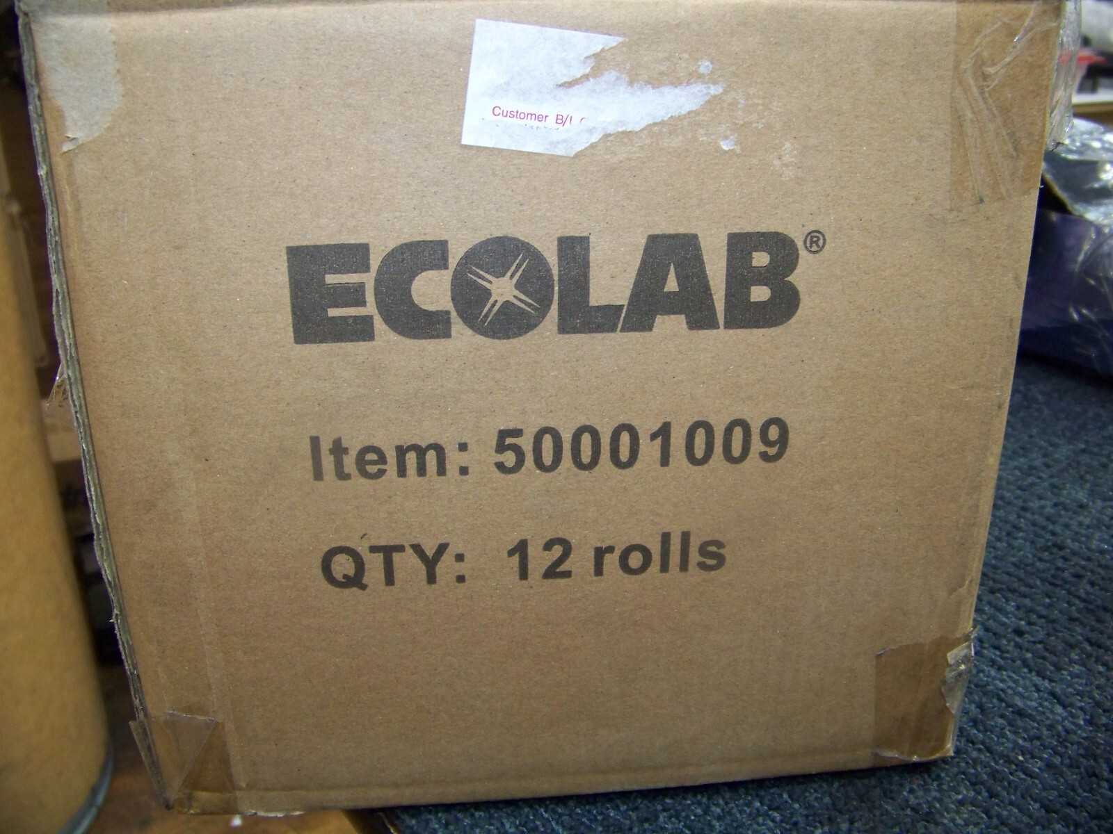 Ecolab Roll It Clean Sticky Paper Refills 12 Rolls Item No. 50001009 ...