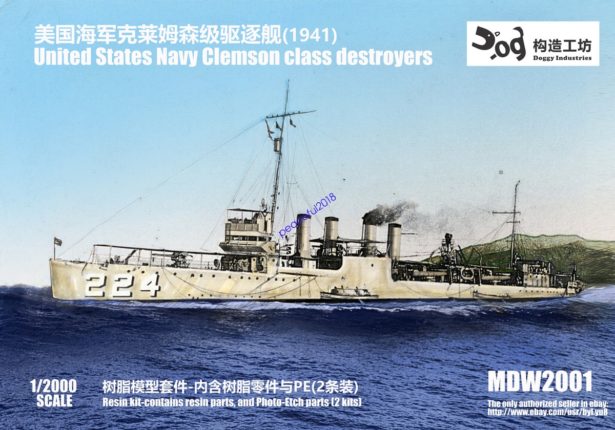 Clemson Class Destroyer Plans 70677 USS Tucker (DD 57) Tucker Class