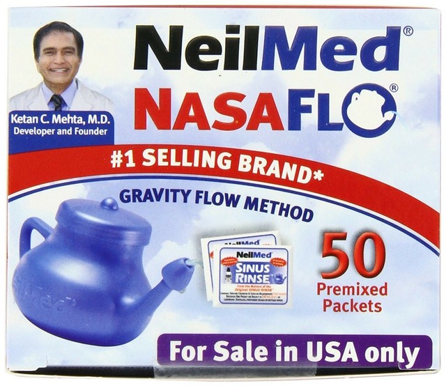 Neilmed Nasaflo Neti Pot Nasal Rinse Device Allergy & Sinus Relief 1ct ...