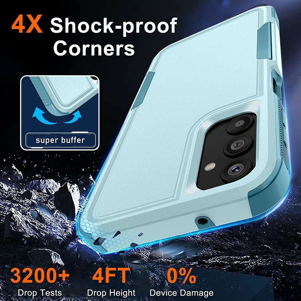 For Samsung Galaxy A16 5G Shockproof Rugged Phone Case Cover + Screen ...