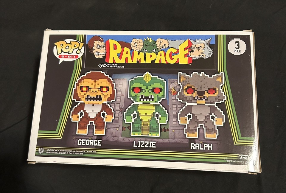 Funko Pop! 8-Bit: Rampage-3 Pack-George,Lizzie&Ralph - Walmart (WMT ...