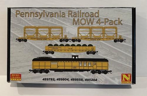 Micro-Trains N Scale 983 02 277 Pennsylvania Railroad MOW 4-Pack - Partial Set | eBay
