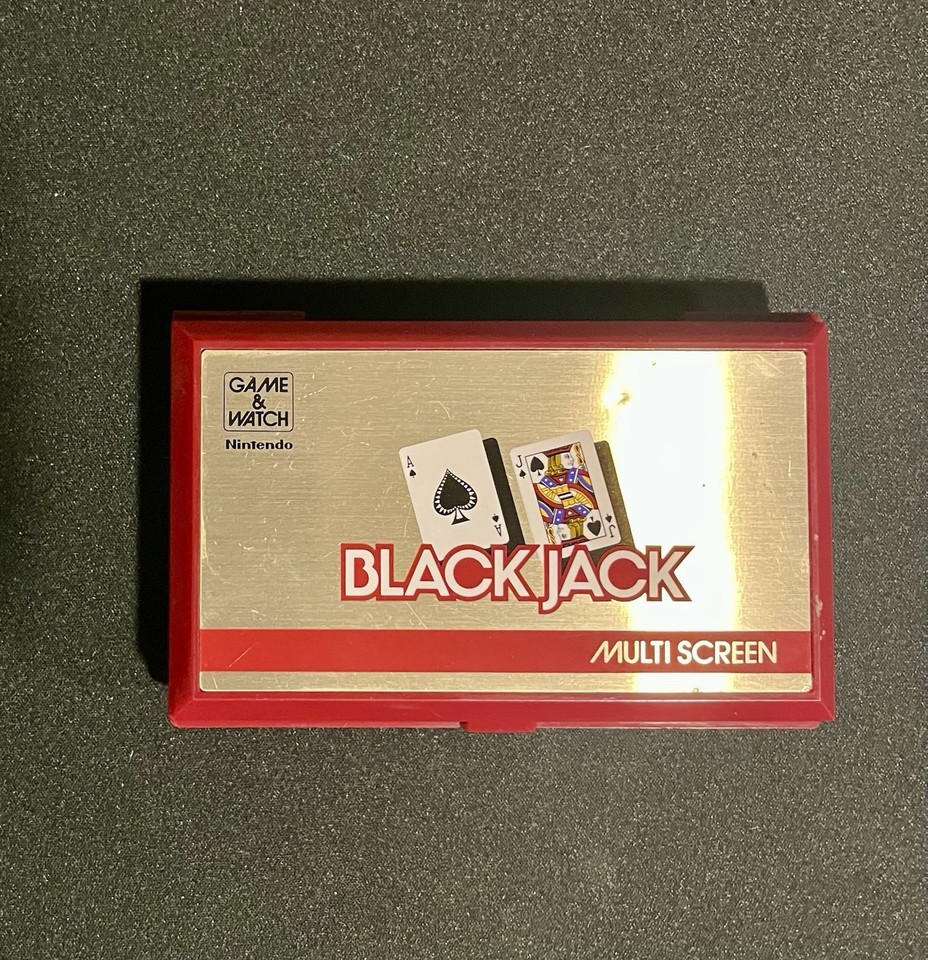 Vintage Nintendo Blackjack Handheld Video Game BJ60 Multi-Screen 1985 ...