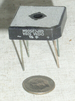 NEW GENERAL SEMI GBPC2506W 25A 600V FULL WAVE PCB PWB DIODE BRIDGE ...