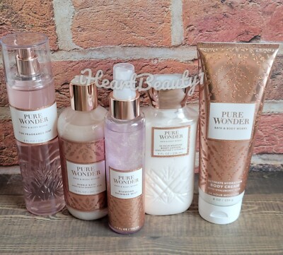 bath and body works pure wonder body lotion body cream bubble bath mist ...