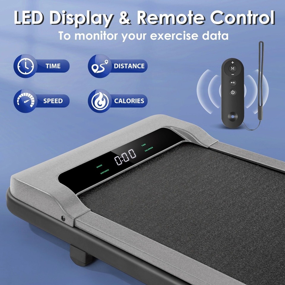 Treadmill Folding Running Walking Machine w/ App Control 2-in-1 for ...