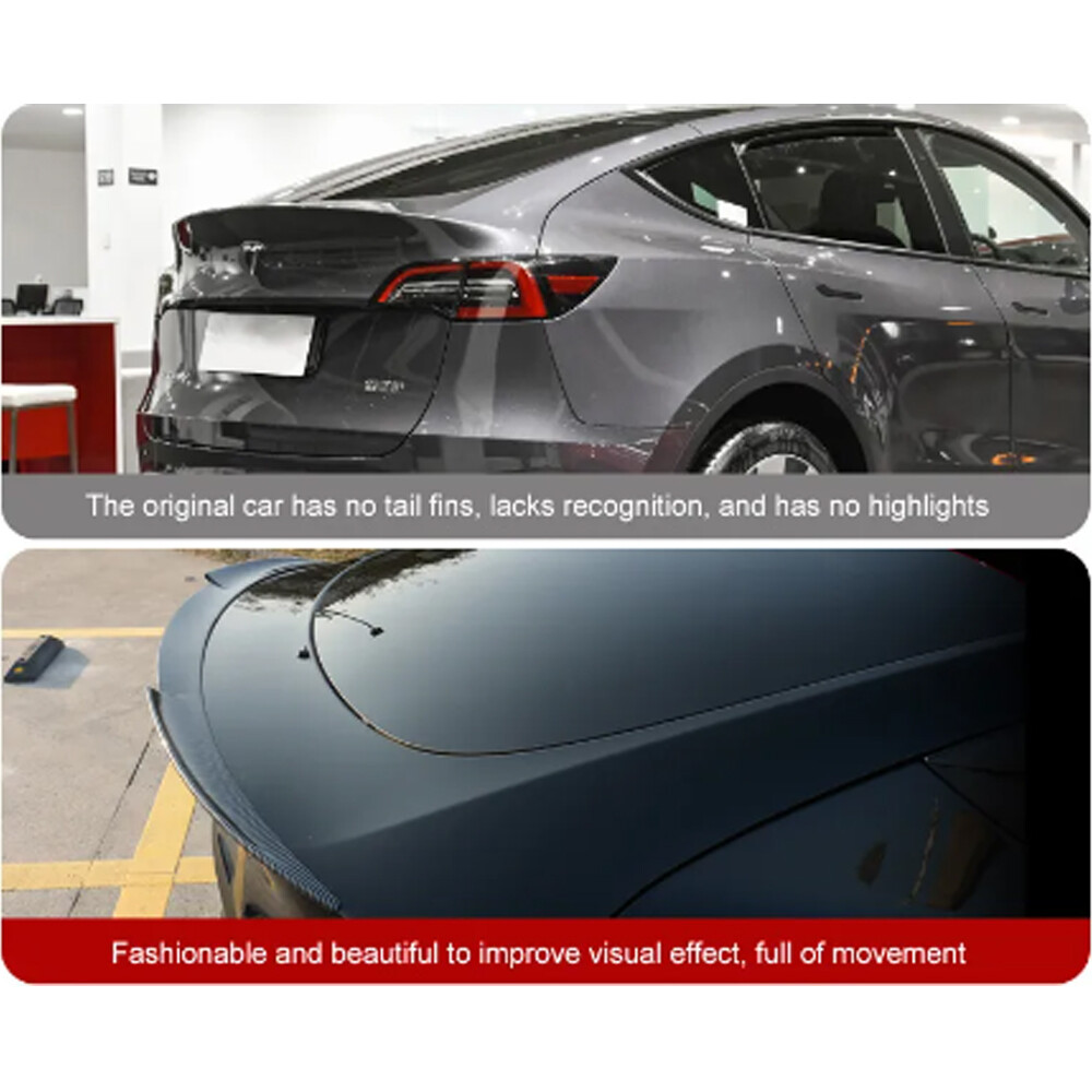 Carbon Fiber Style Car Rear Tail Wing Spoiler Lip For Subaru WRX / STI ...