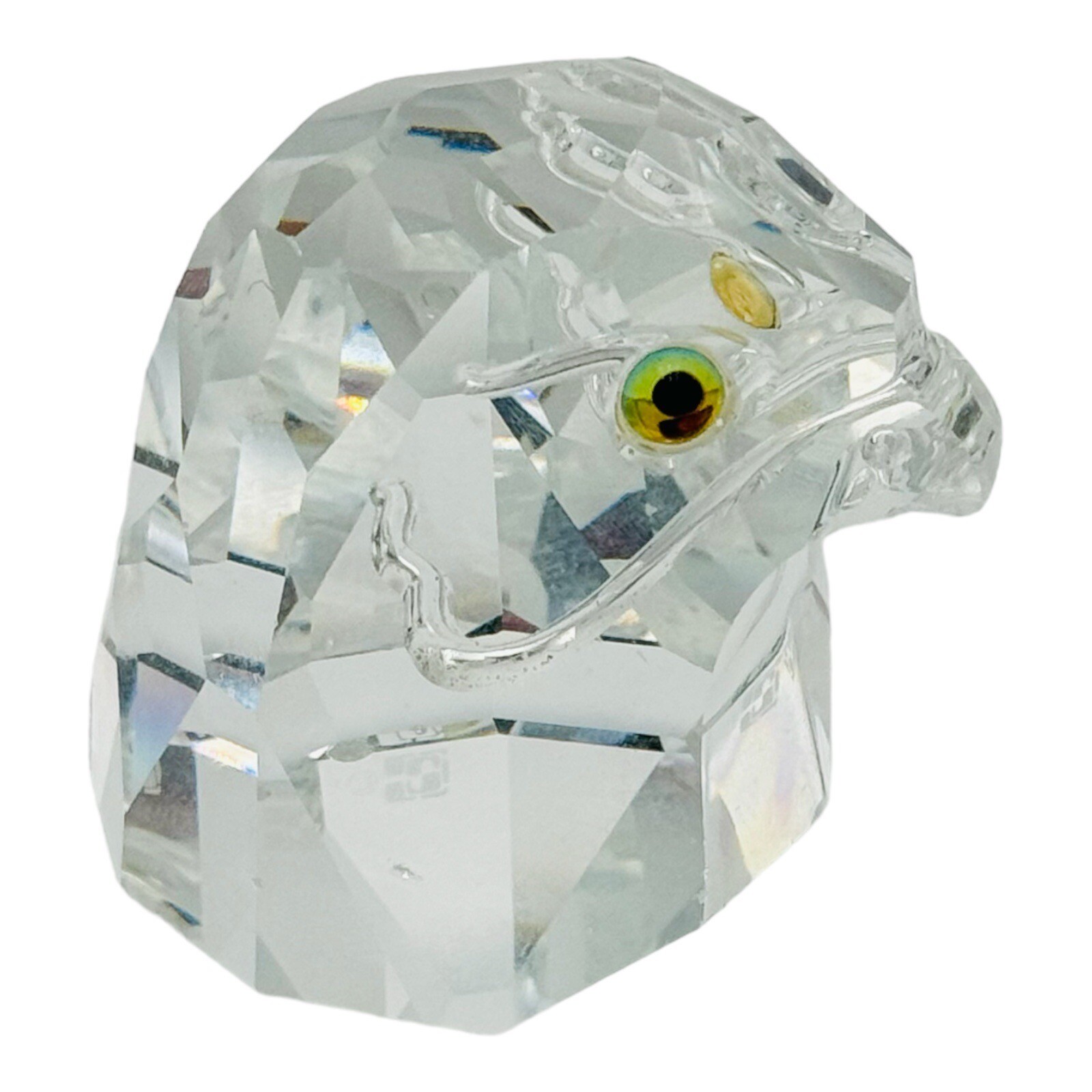 Swarovski Crystal Falcon Eagle Head Figurine # 7645 Bird READ | eBay
