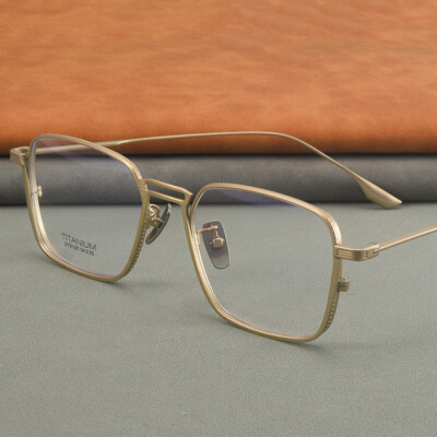 Vintage Japanese Men's Eyeglasses Frame Pure Titanium Handmade ...