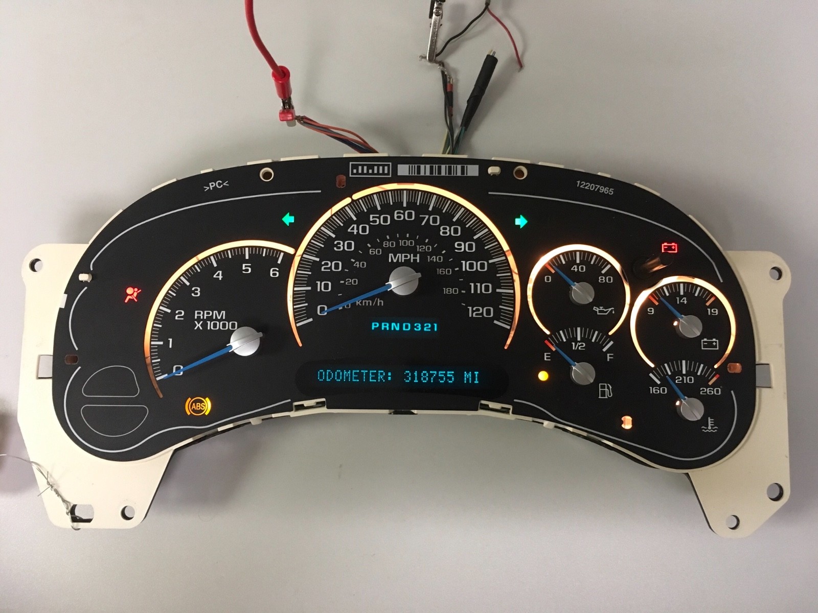 GM Chevy GMC Speedometer Needle Pointers, 03-12 Blue Silverado, Tahoe ...