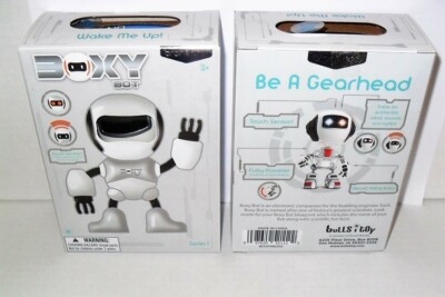 BRAINSTEM BOXY BOT SERIES 1 WHITE ROBOT NEW TOUCH SENSOR DIECAST FULLY ...