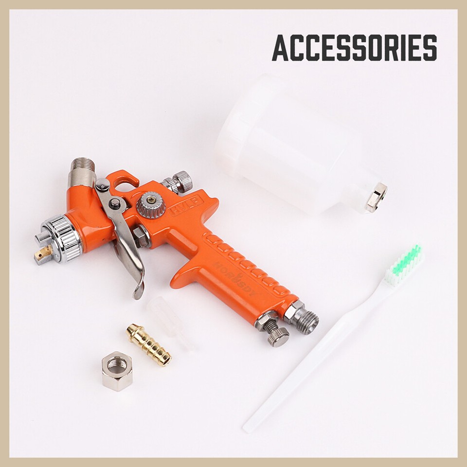 Mini Air Spray Gun HVLP 0.8MM Auto Car Detail Touch Up Paint Sprayer ...