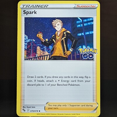 Spark Team Instinct 070/078 NM Trainer Pokemon Go Near Mint Card 70/78 ...