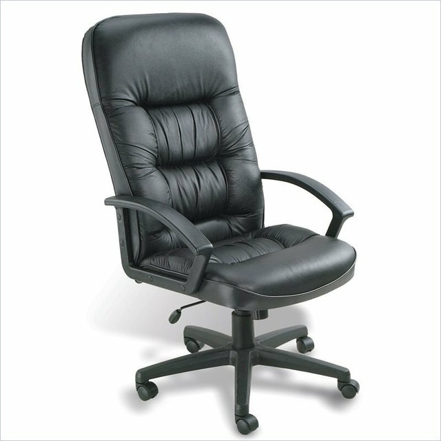 Boss B7301 Black Leather Plus Office Executive High Back Chair for sale ...