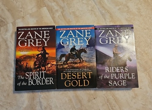 Lot of 3 Zane Grey Western Paperback Books | eBay