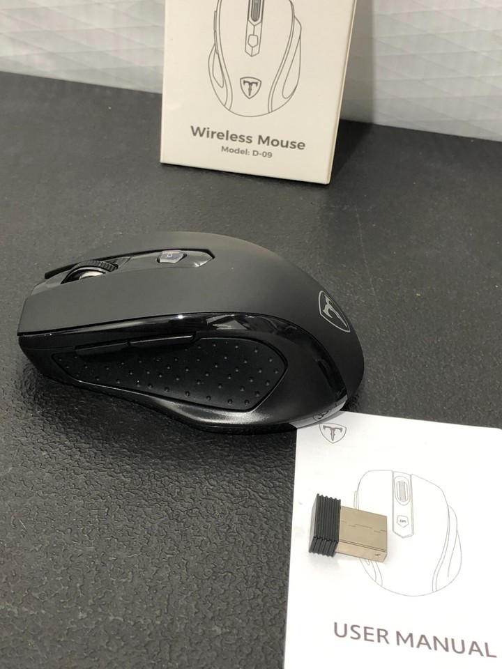 HOTWEEMS Wireless Mouse，D-09 Computer Mouse USB Cordless Mice for ...