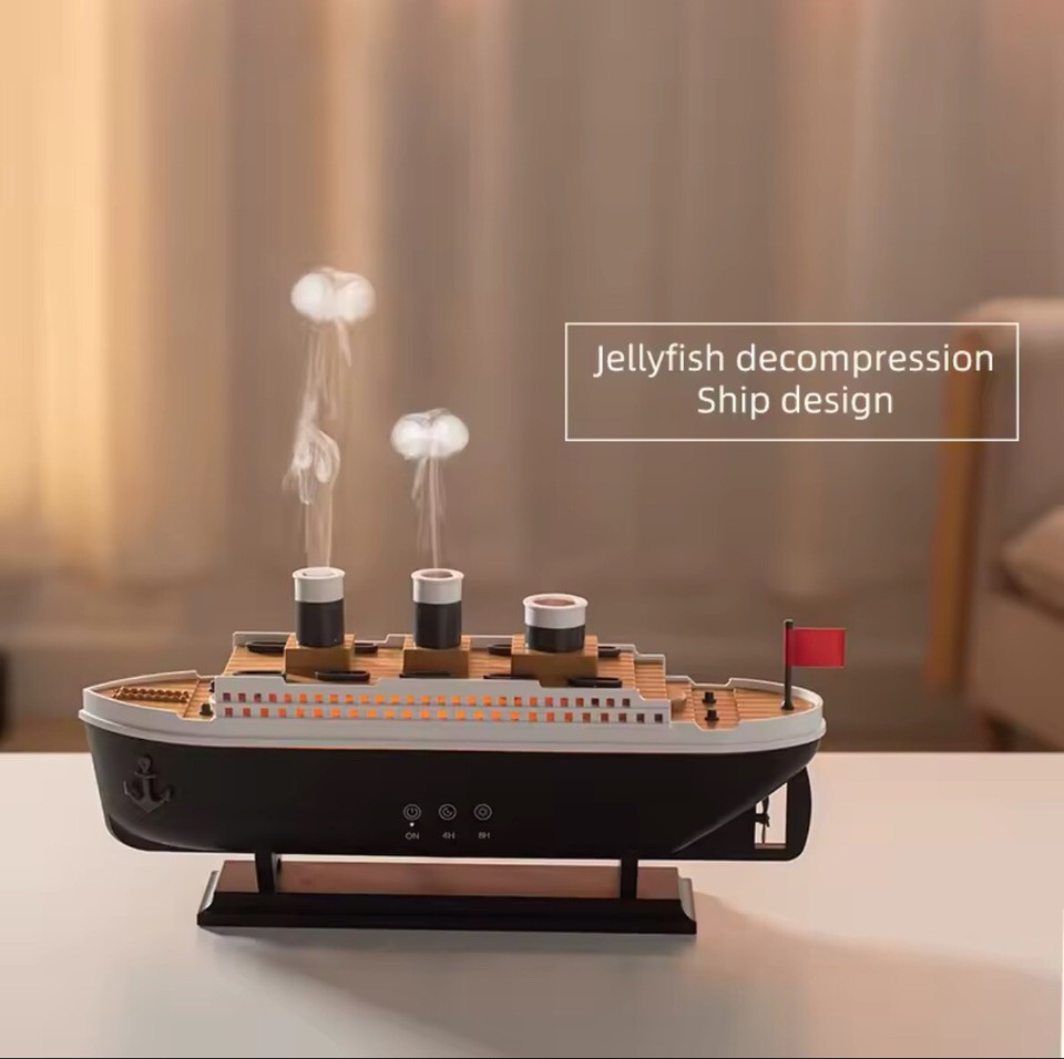 Titanic Ship Model Air Humidifier Decoration Jelly Fish Aroma Diffuser ...