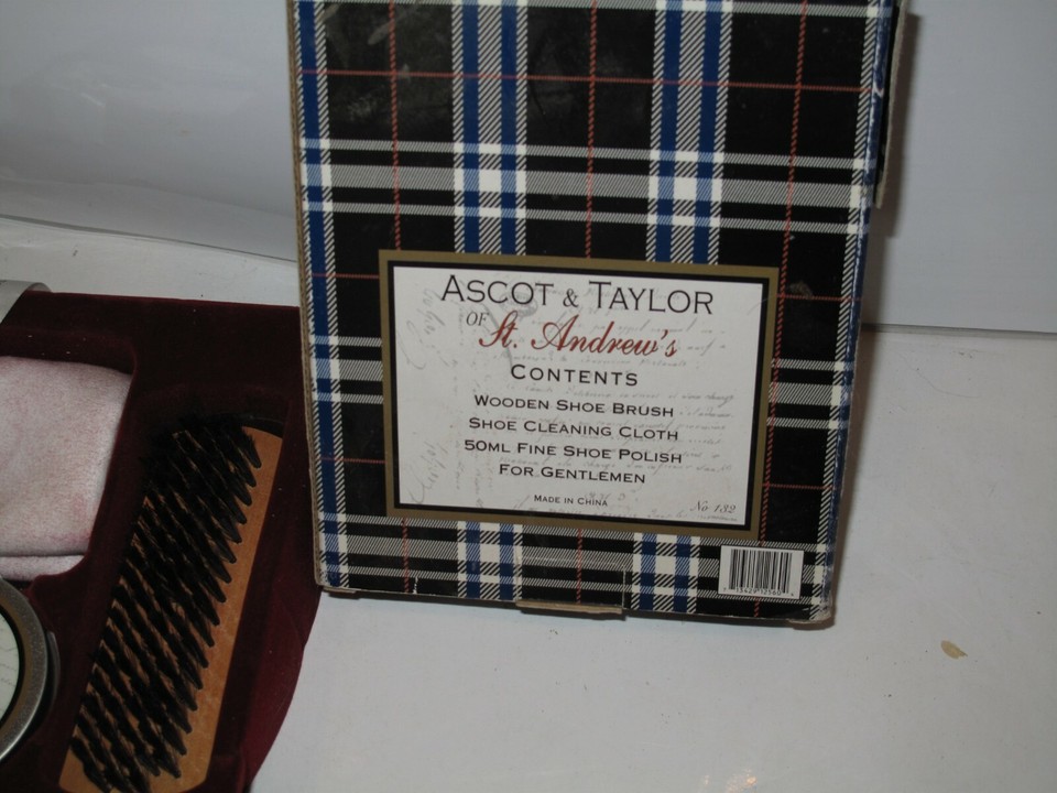 Ascot & Taylor Old Course St Andrews Golf Shoe Care Kit. Polish, Brush ...