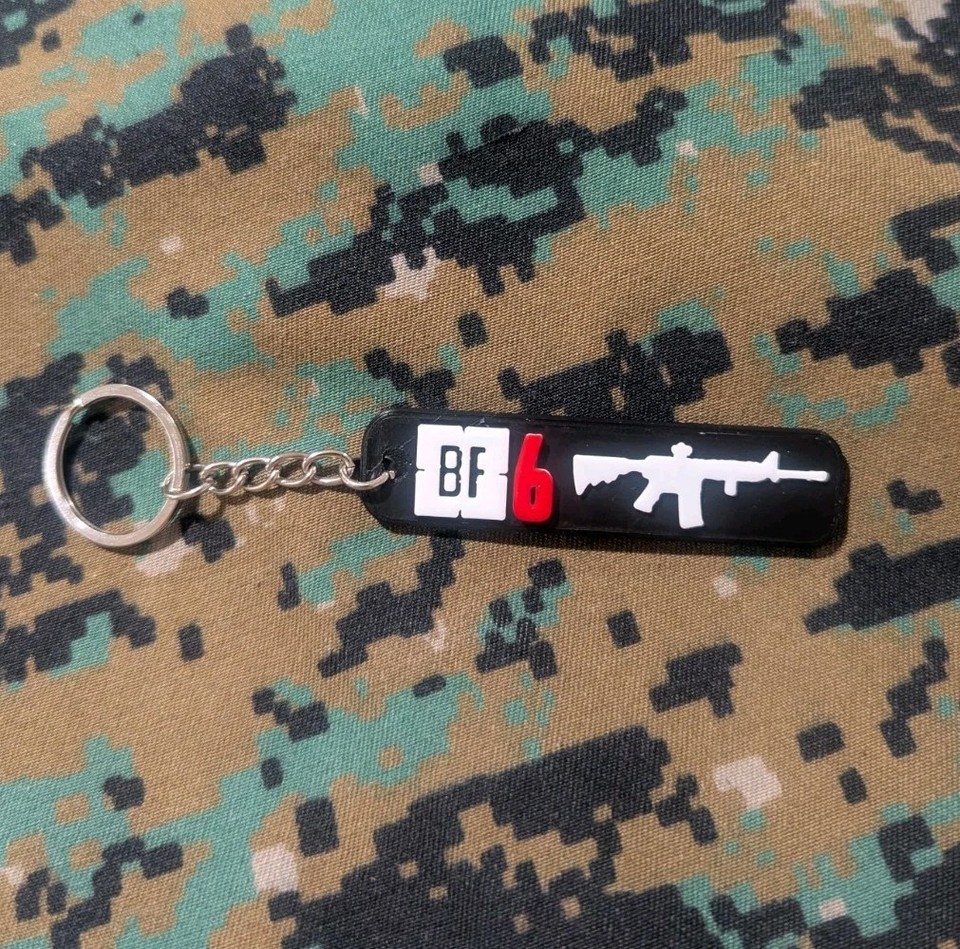 Battlefield 6 KEYCHAIN, BF6, Tactical, Games, Black, Video Games, FPS ...