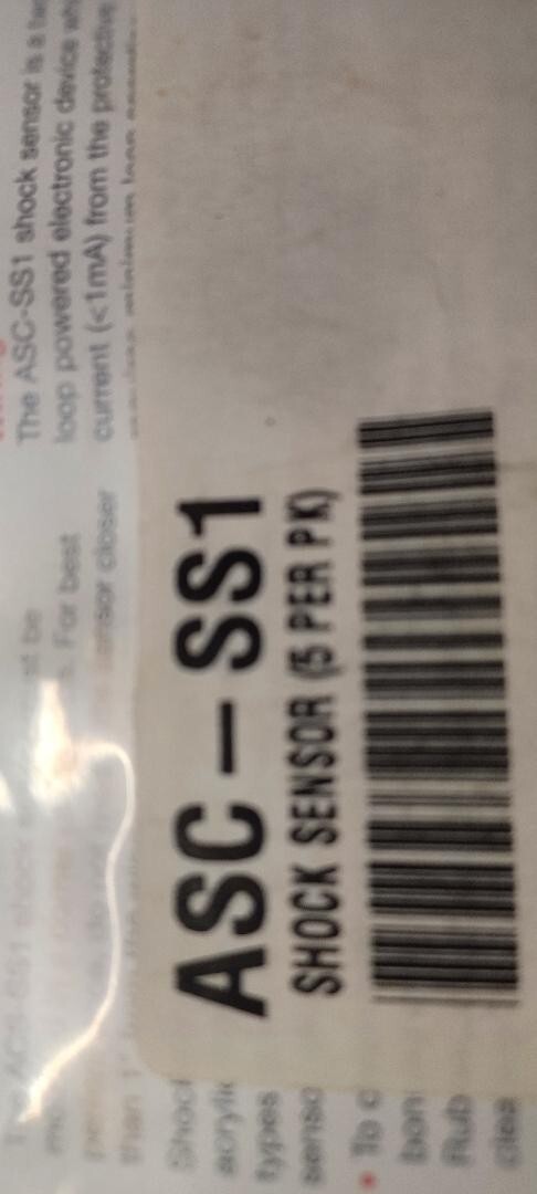 Honeywell ASC-SS1 Glassbreak 2-wire Shock Sensor | eBay