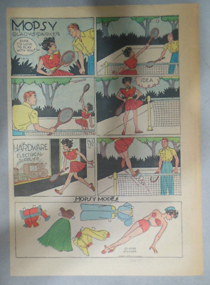 Mopsy by Gladys Parker with Uncut Paper Doll from 7/30/1950 Size 11 x 15 inches | eBay