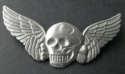 Skull Death Wings Biker Special Forces Pewter Hat Jacket Lapel Pin 3 ...