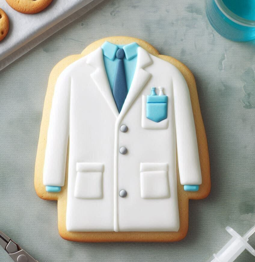 Medical Doctor Lab Coat Trench Pea Coat 4'' Cookie Cutter Metal Vet ...