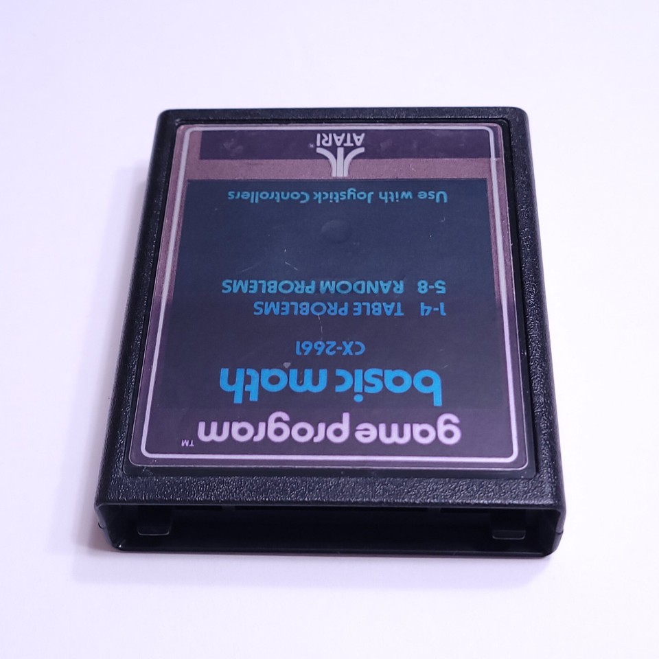 BASIC MATH Atari 2600 Game cartridge tested | eBay