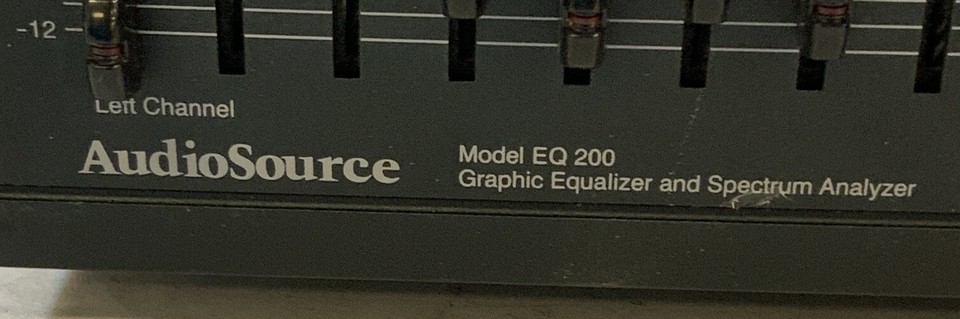 AudioSource EQ200 2 channel Equalizer 20 Band Spectrum Equalizer ...