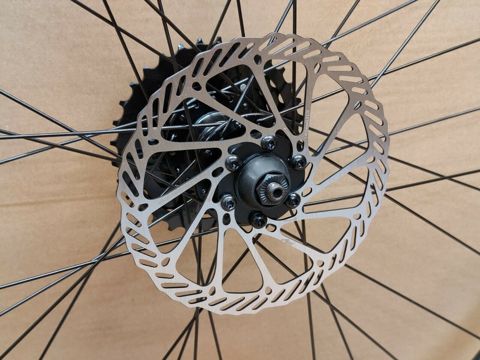 QR 26" MTB Bike REAR Wheel Rim & Disc Brake Compatible Shimano 7/8/9/10 ...