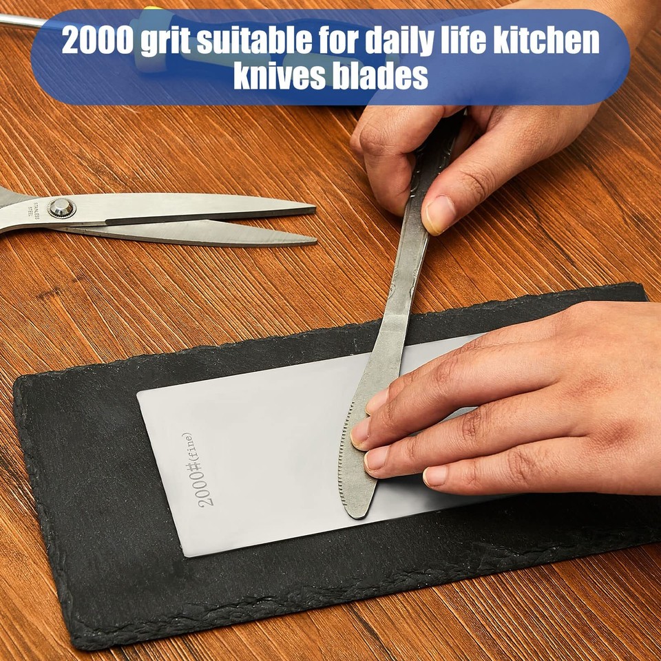 3 Pcs Diamond Sharpening Stone Set Lapping Plate Knife Sharpening Stone ...