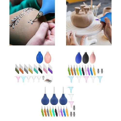 Slip Trailer Bottle for Pottery, Clay Tools Set Precision Tips ...