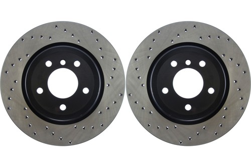 Rear PAIR Stoptech Disc Brake Rotor for 2009-2013 BMW 335i xDrive ...