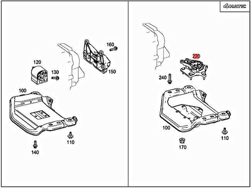 Genuine MERCEDES X222 A205 C205 C217 S205 W205 Transmission mount ...