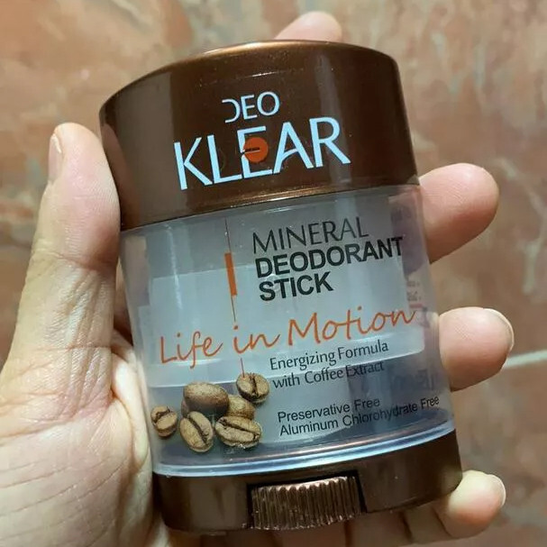 Deoklear Mineral Deodorant Stick Alum Coffee Extract Crystal Life In ...