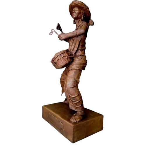 Traditional Thammattama Drummer Statue Leather Sculpture Sri Lanka ...