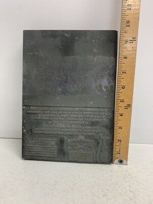 Vintage Printers Plate Fabri-Valve Horse Race Ad Plate Printers Block ...