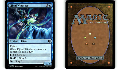 MTG Forgotten Realms Djinni Windseer Foil AFR 055/281 C NM/MT | eBay