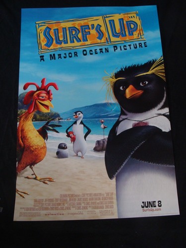 SURFS UP movie poster JEFF BRIDGES ZOEY DESHANEL Original One sheet ...